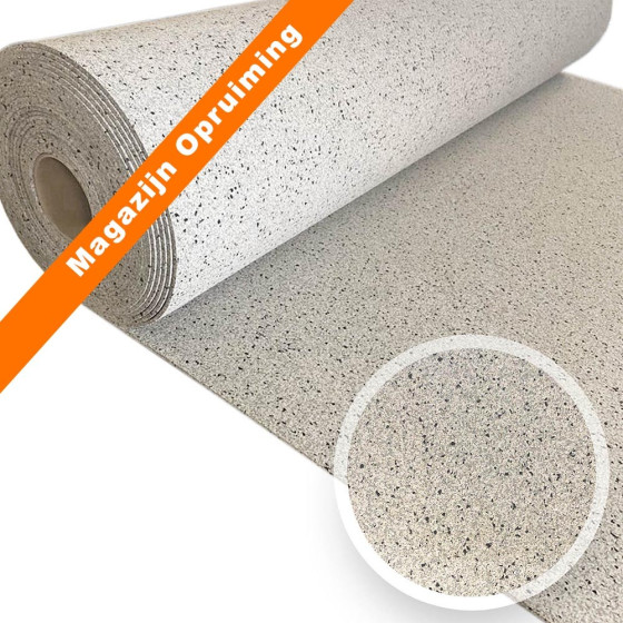 Hi-Tech Rubber vloer op rol | Breedte 125cm | Kleur: Zwart